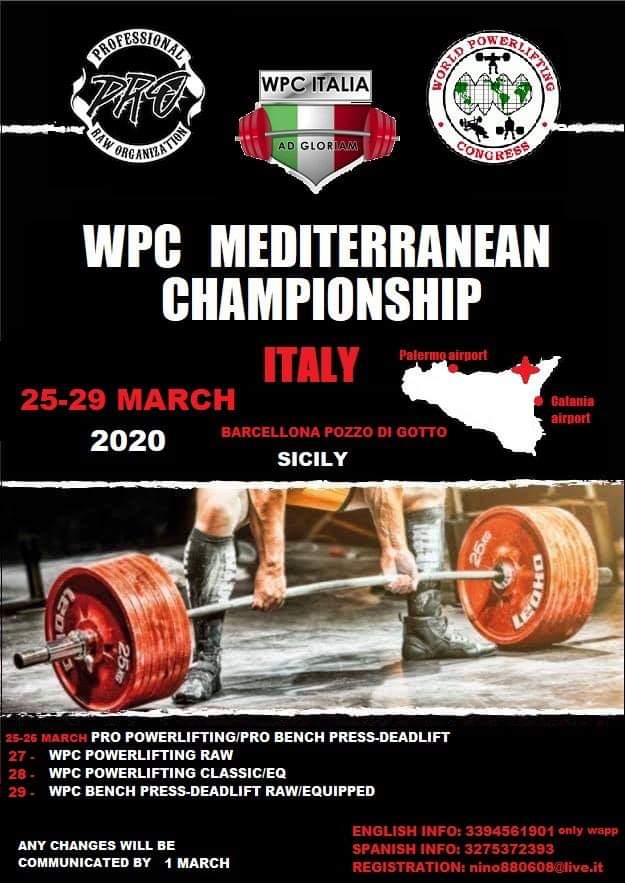 WPC Mediterranean – World Powerlifting Congress